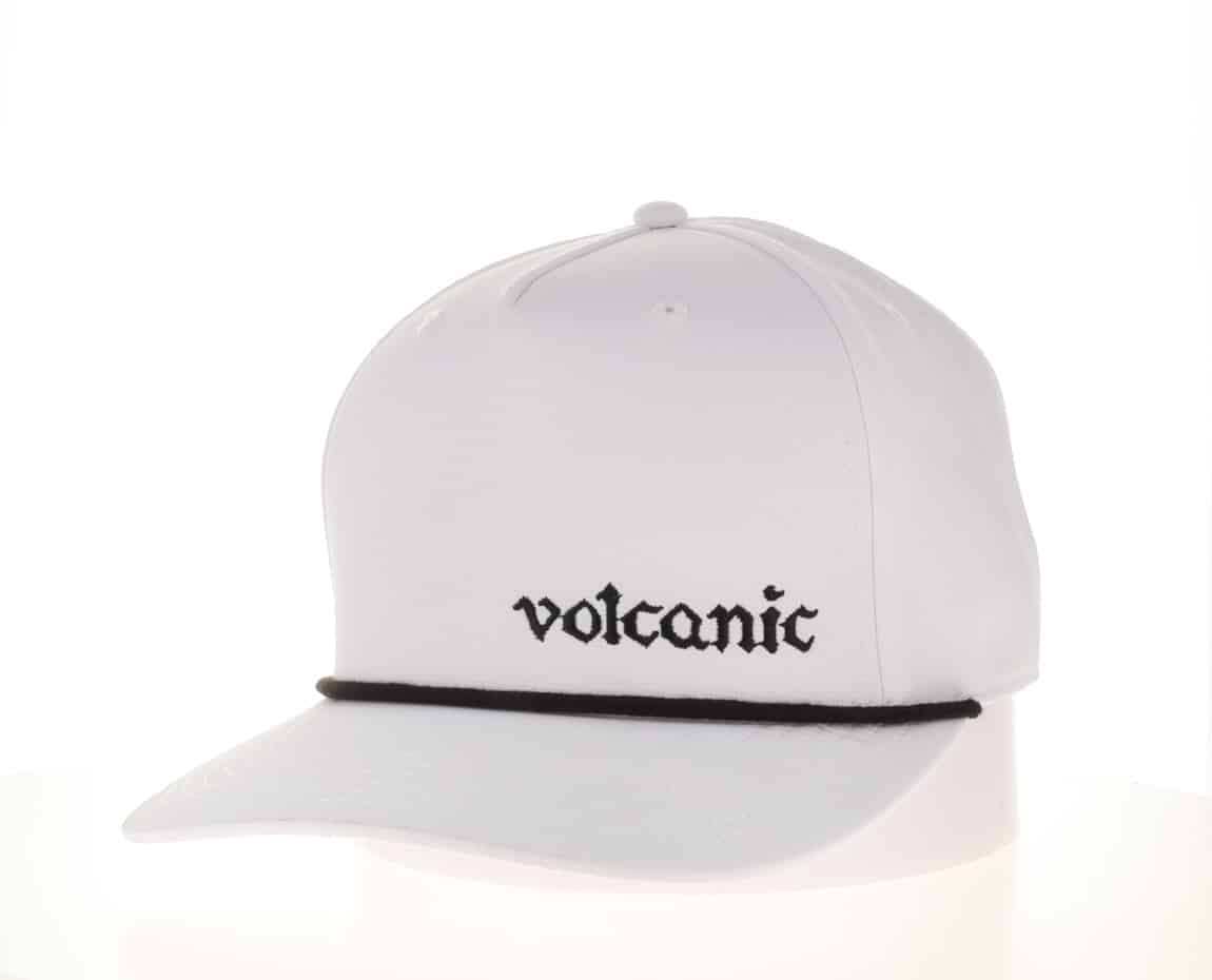White Athletic Rope Cap – Retro 5-Panel, UV Protection & Moisture-Wicking